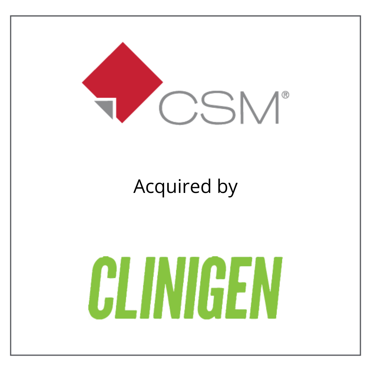 CSM (a portfolio company of Great Point Partners) has been acquired by ...