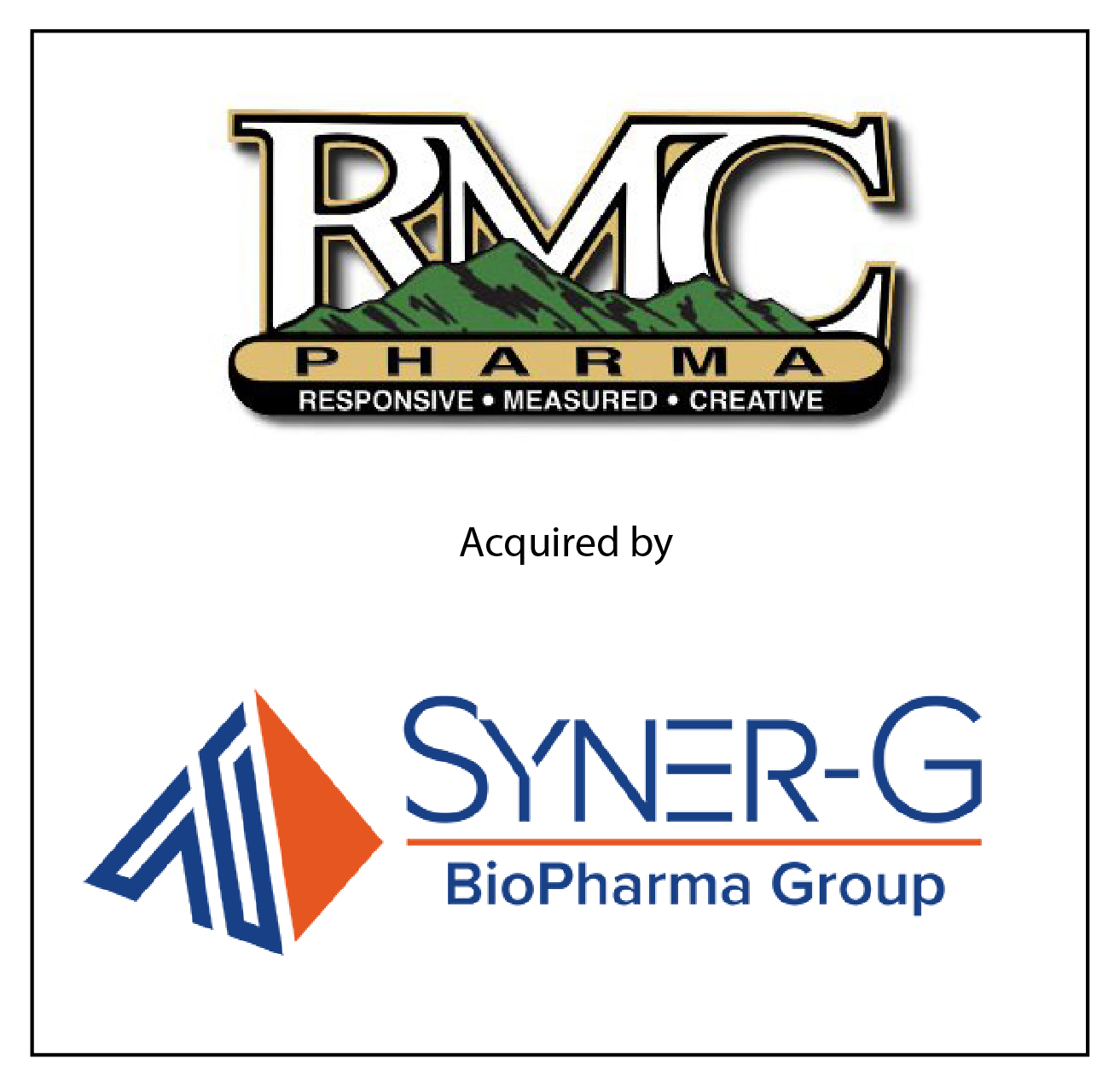 RMC Pharmaceutical Solutions Acquired by Syner-G Biopharma Group, a ...